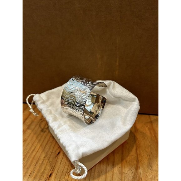 JCM | Jewelry | Sterling Silver 925 Jcm Italy Jacmel 7s Style Wave Cuff ...